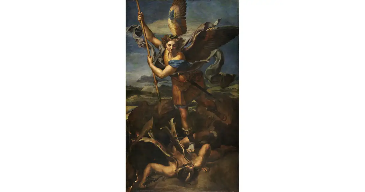 Raphael Raffaello War in Heaven - plakat - Galeria Plakatu