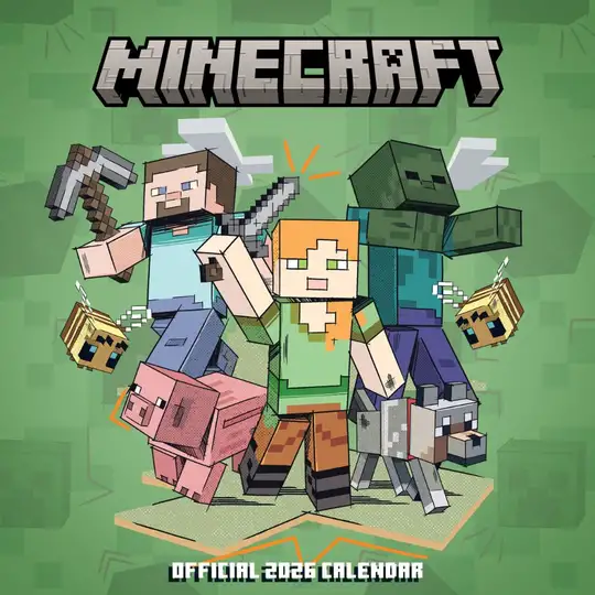 Minecraft - Oficjalny Kalendarz 2026 + plakat Gratis - Galeria Plakatu