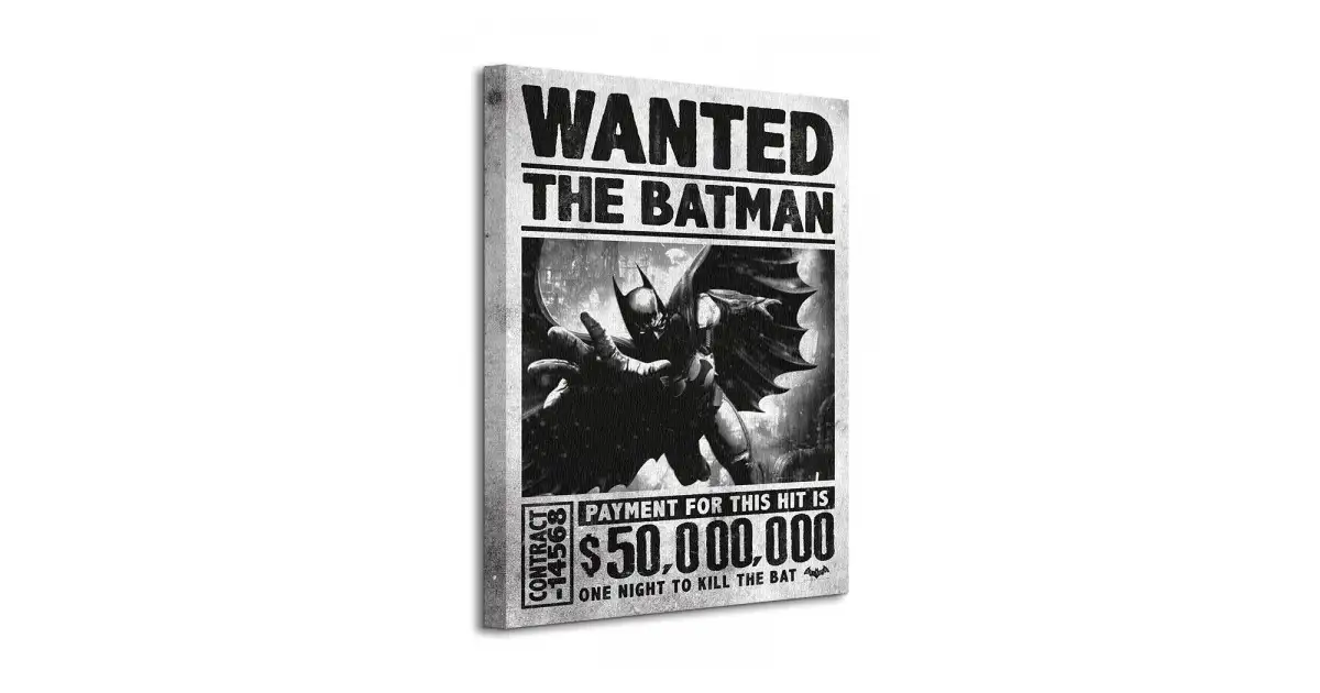 Batman Arkham Origins Wanted - Obraz na płótnie - Galeria Plakatu