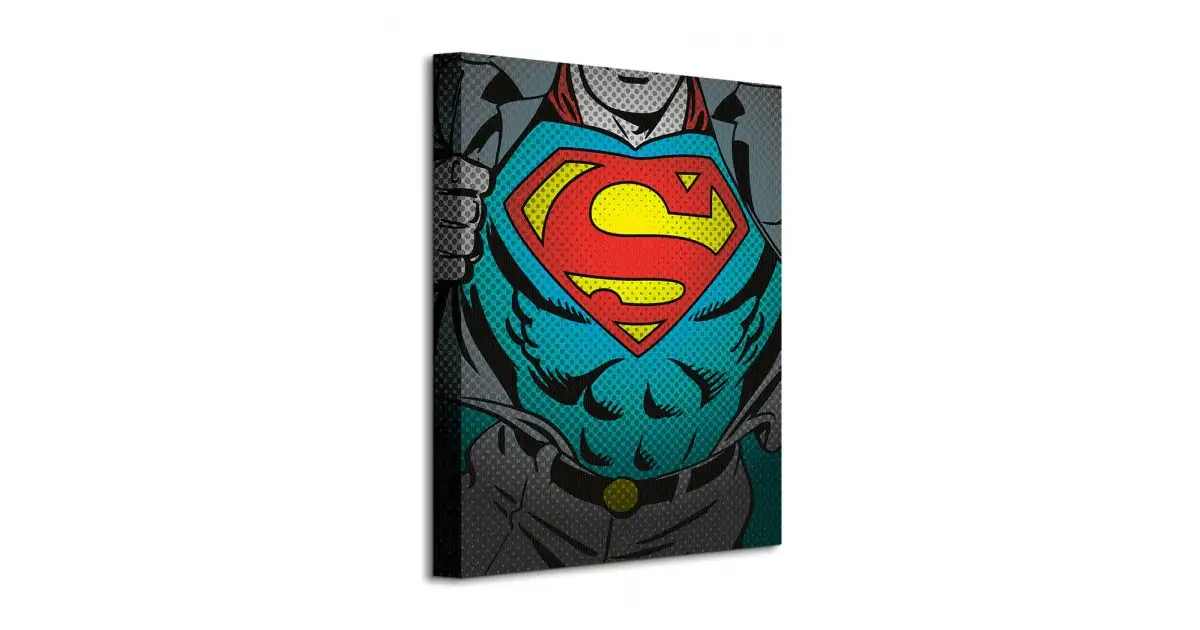 Dc Comics Superman Torso - Obraz na płótnie - Galeria Plakatu