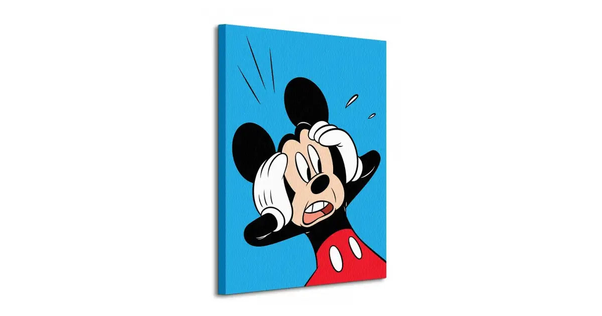 Myszka Miki Mickey Mouse (Shocked) - Obraz na płótnie - Galeria Plakatu