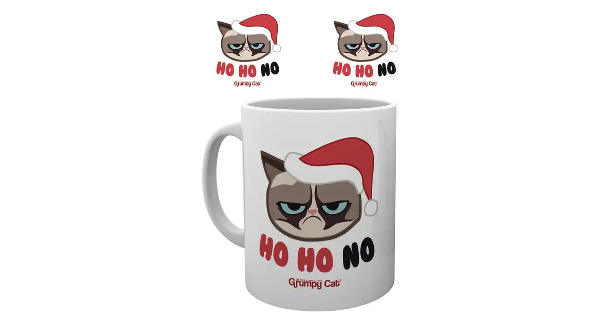 Grumpy Cat Ho Ho Ho - kubek - Galeria Plakatu