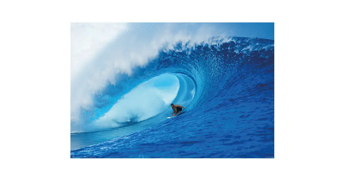 Surfing i Fale Oceanu - plakat - Galeria Plakatu