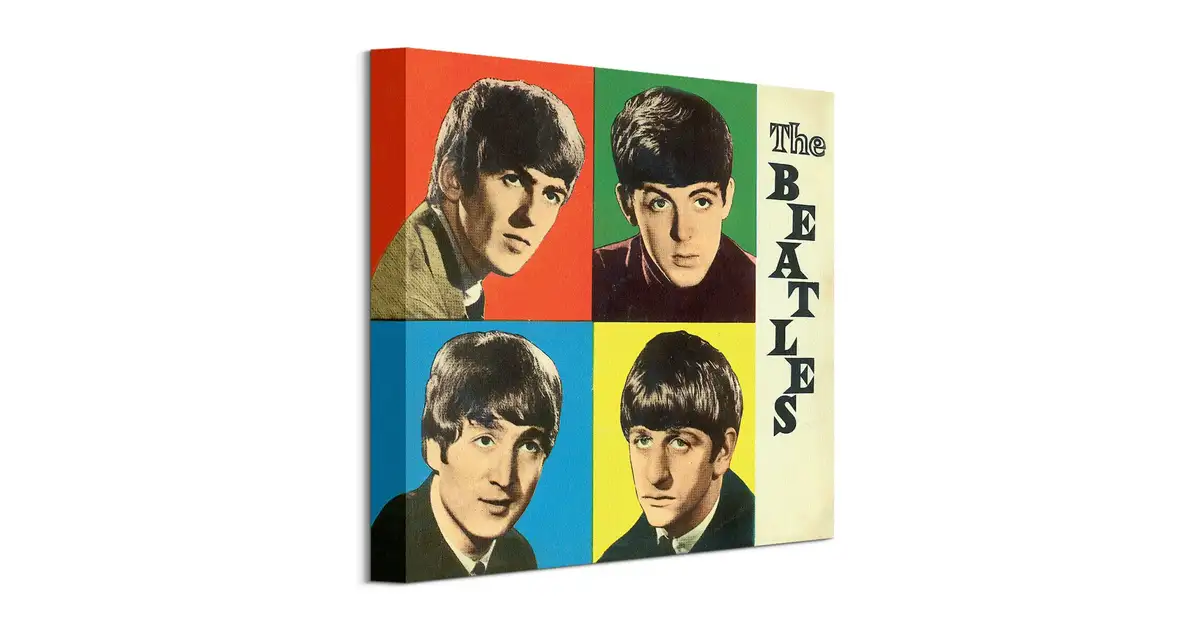 The Beatles Colours - obraz na płótnie - Galeria Plakatu