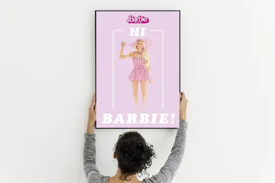 Barbie Movie Hi Barbie - Margot Robbie - plakat - Galeria Plakatu