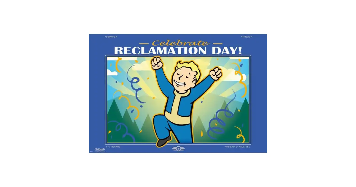 Fallout 76 Reclamation Day - plakat - Galeria Plakatu