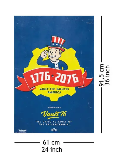 Fallout 76 Tricentennial - plakat - Galeria Plakatu