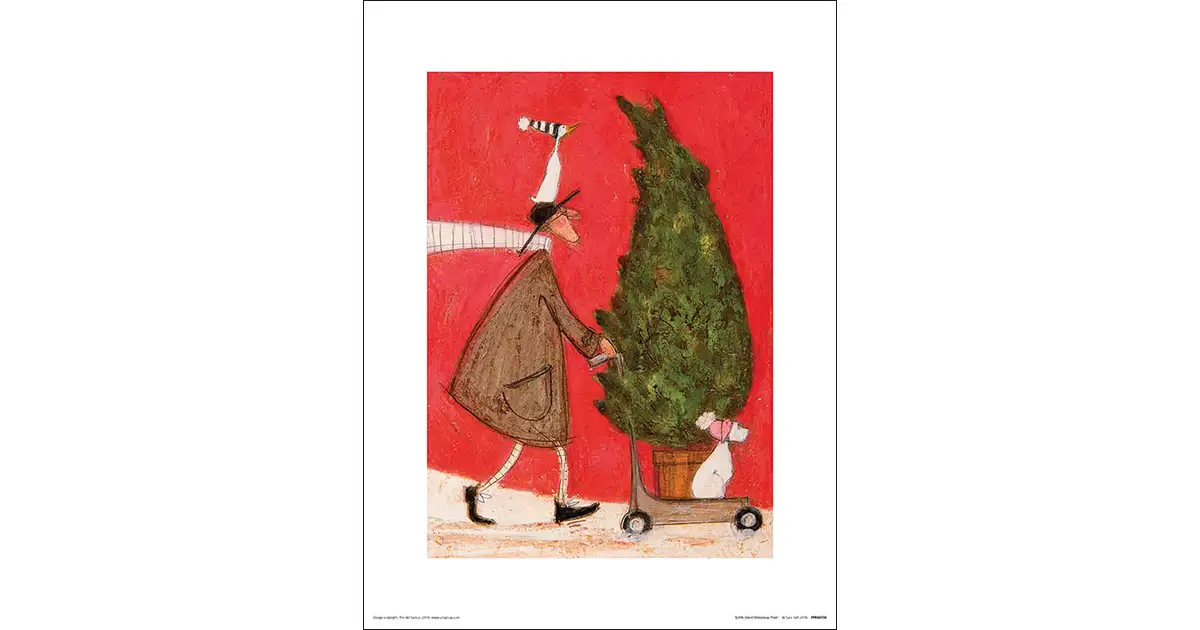 Sam Toft Little Silent Christmas Tree - plakat premium - Galeria Plakatu