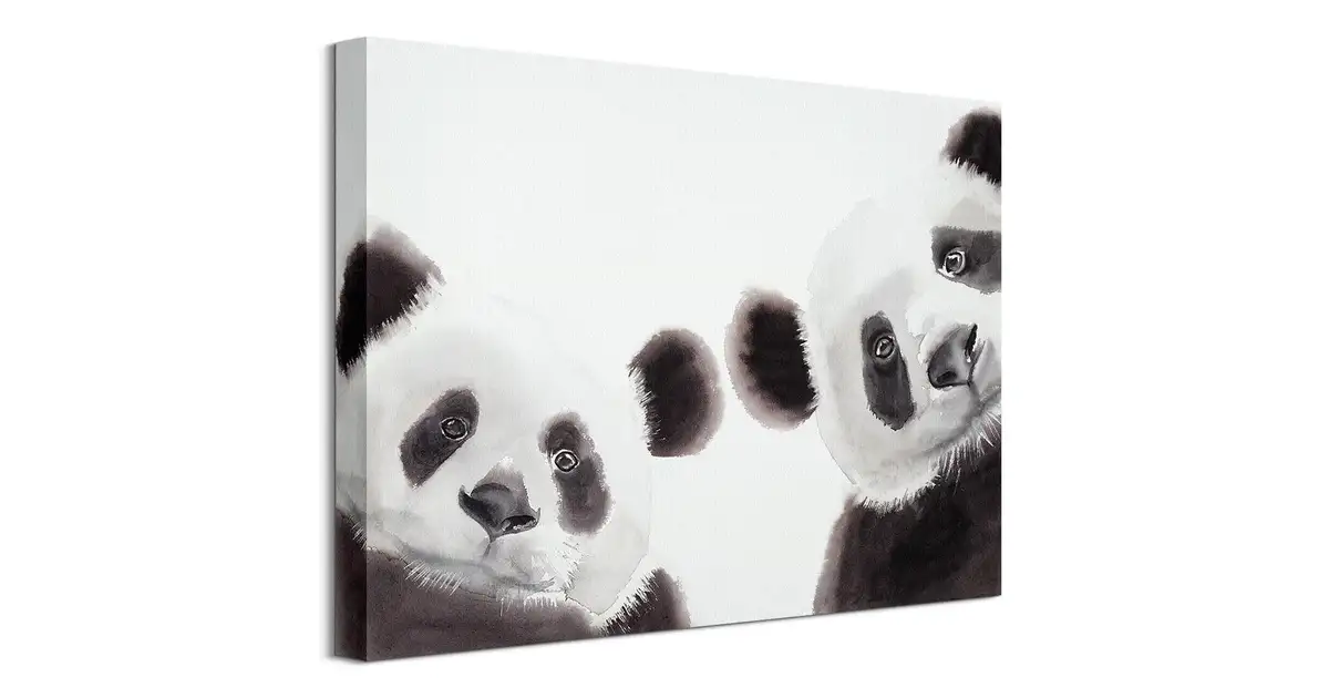 Dwie Pandy - obraz na płótnie - Galeria Plakatu