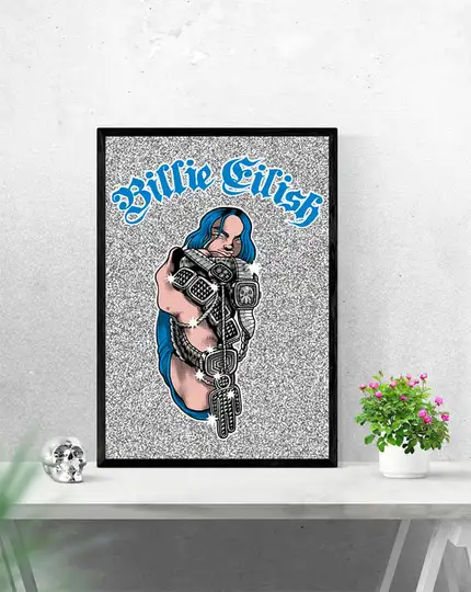 Billie Eilish Bling - plakat - Galeria Plakatu