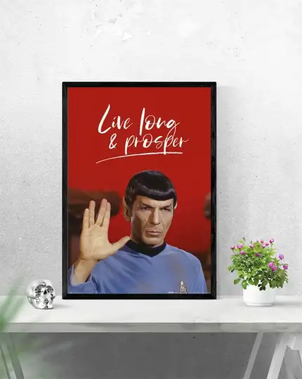 Star Trek Spock Live Long and Prosper - plakat - Galeria Plakatu