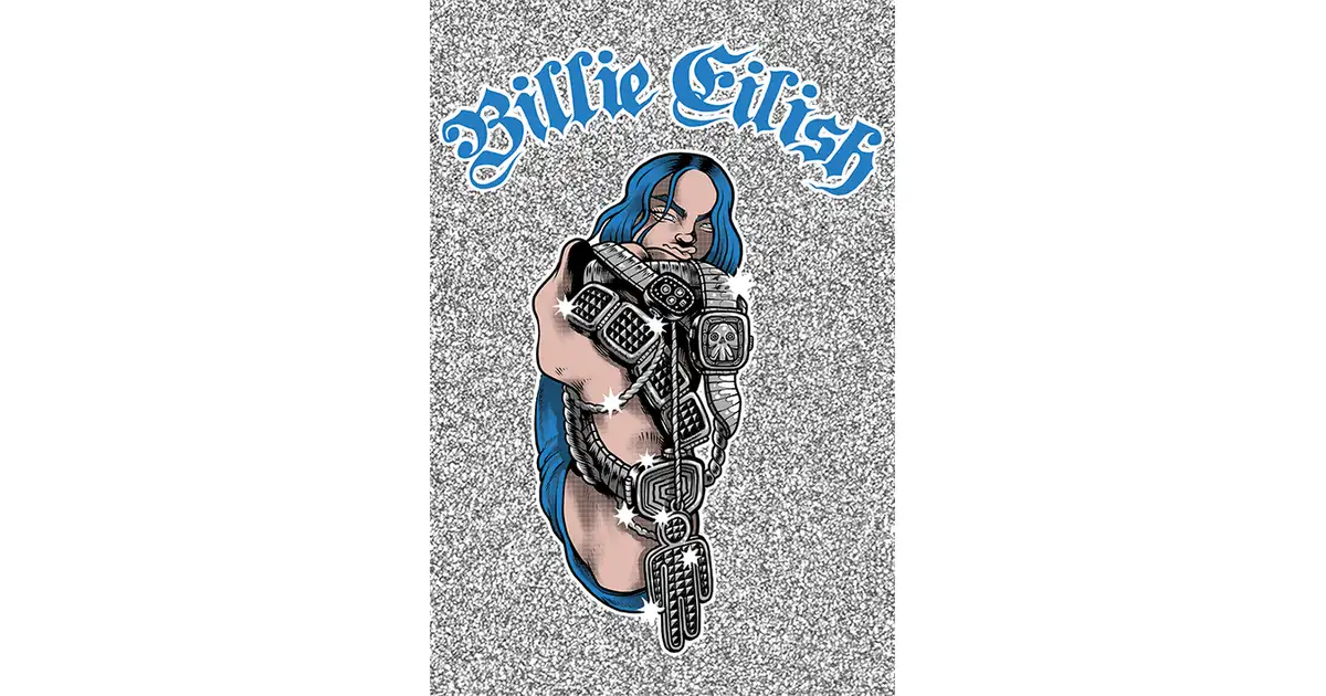 Billie Eilish Bling - plakat - Galeria Plakatu