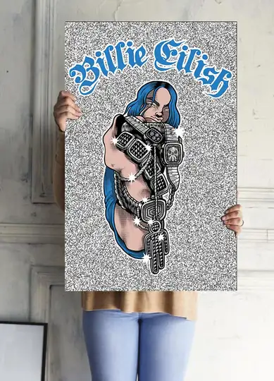 Billie Eilish Bling - plakat - Galeria Plakatu