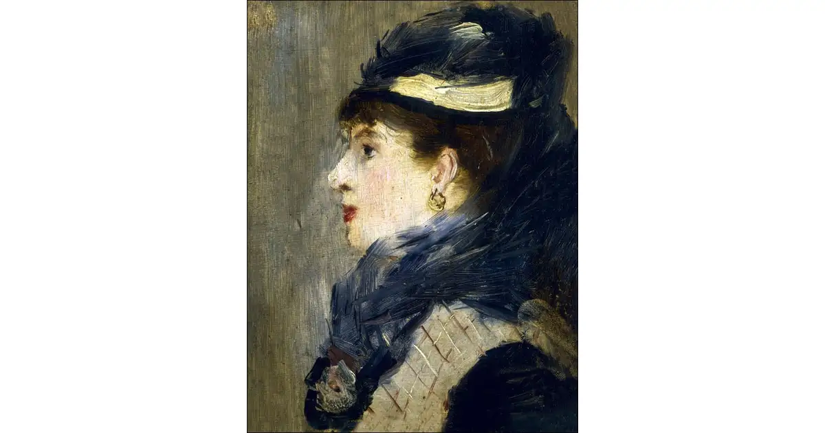 Portrait of a Lady, Edouard Manet - plakat - Galeria Plakatu