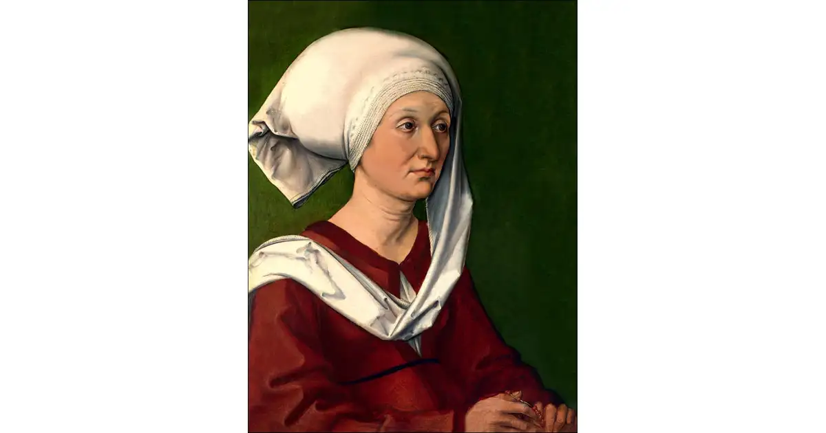 Portrait of Barbara, Albrecht Durer - plakat - Galeria Plakatu