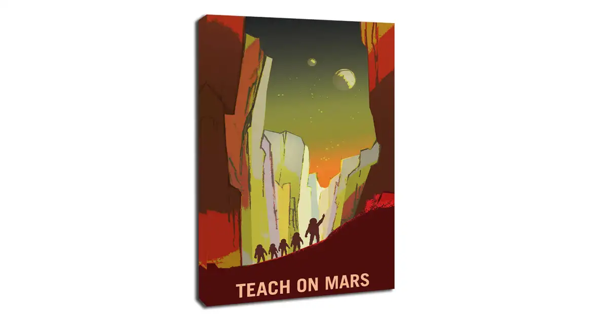 Teach on Mars - obraz na płótnie - Galeria Plakatu