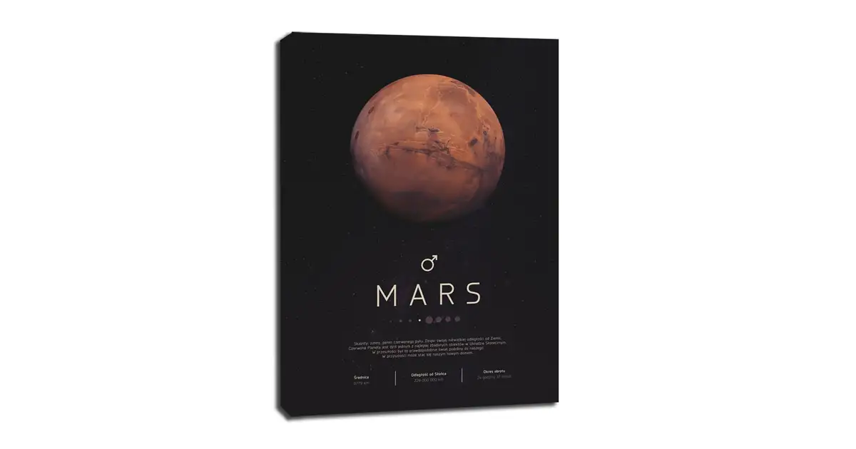 Mars - obraz na płótnie - Galeria Plakatu