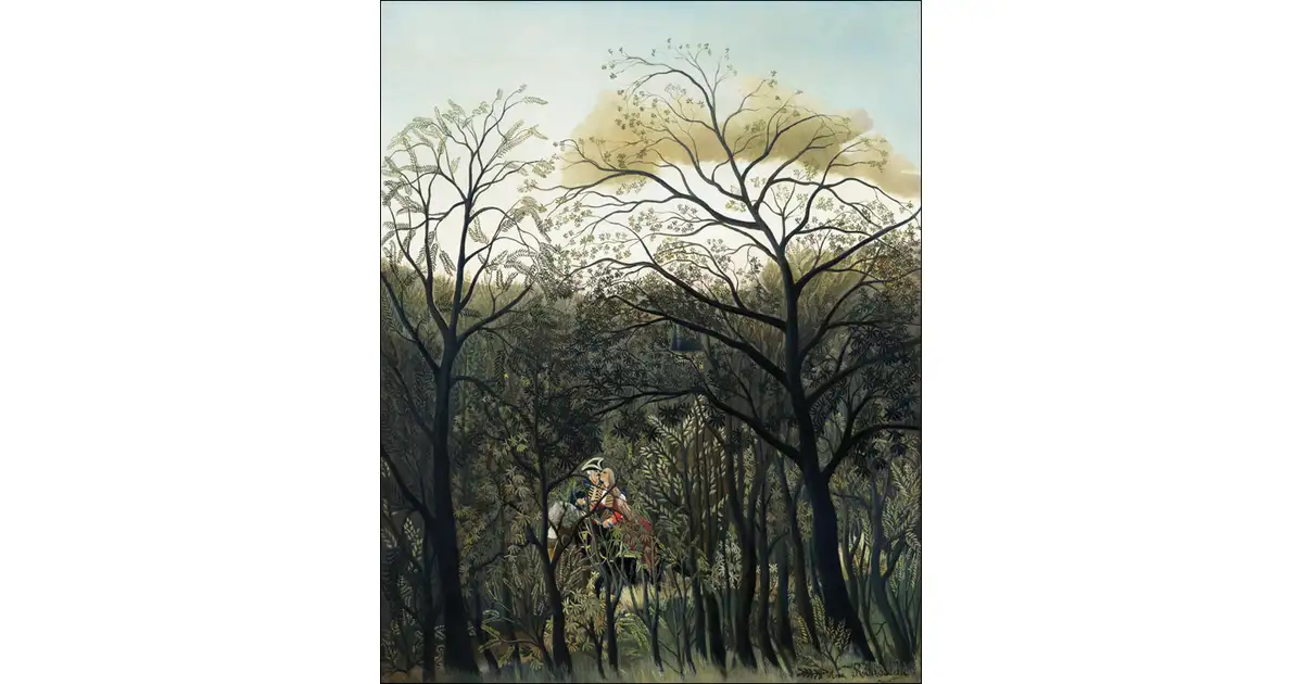 Boy on the Rocks, Henri Rousseau - plakat - Galeria Plakatu