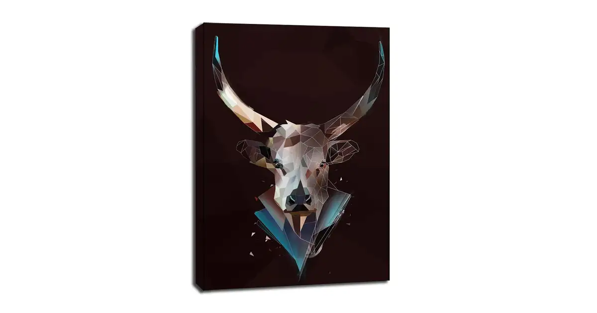 Byk tło - obraz na płótnie - Galeria Plakatu