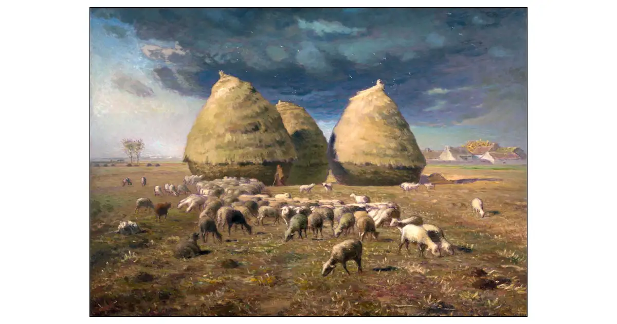Haystacks- Autumn, Jean-François Millet - plakat - Galeria Plakatu