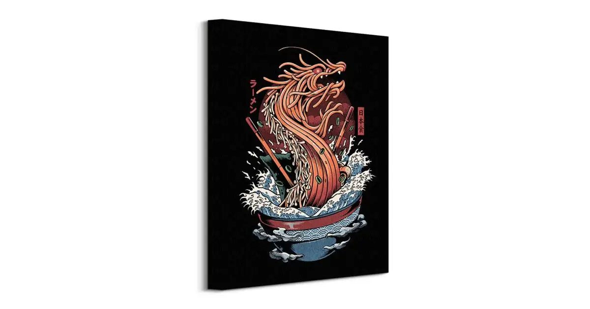 Ilustrata Dragon Ramen - obraz na płótnie - Galeria Plakatu