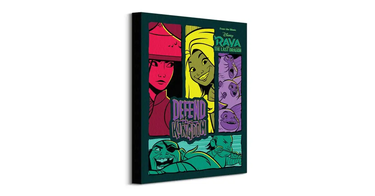 Raya And The Last Dragon Comic Panels - obraz na płótnie - Galeria Plakatu