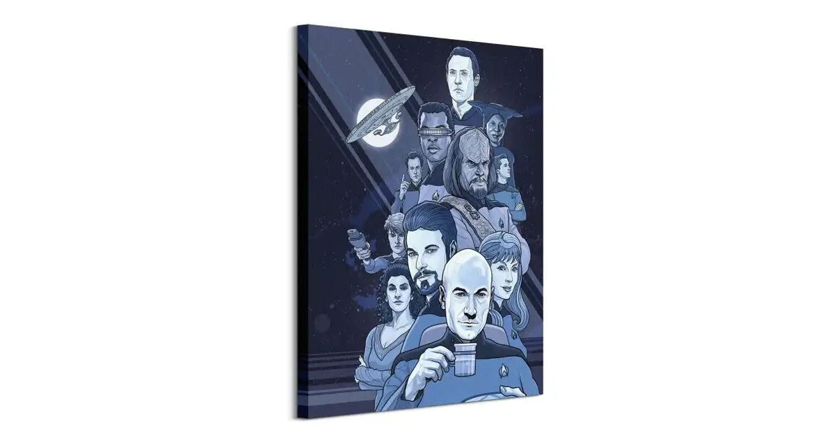 Star Trek Next Generation Blue - obraz na płótnie - Galeria Plakatu