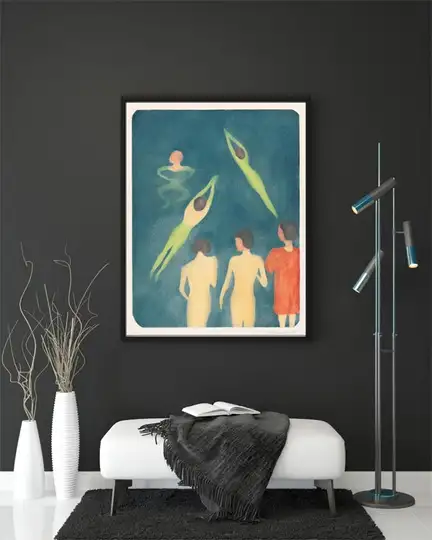 Boys Bathing (1896), Edvard Munch - plakat - Galeria Plakatu