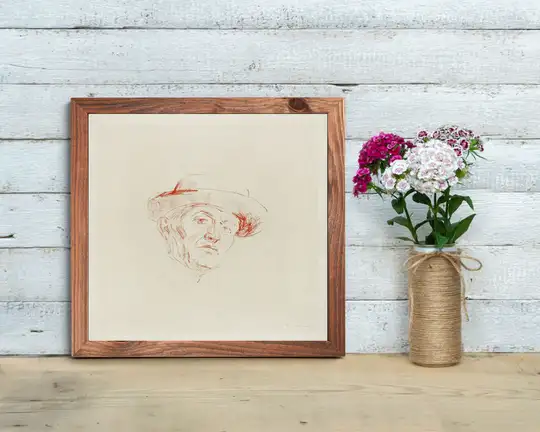 Self–Portrait with Hat I (1927), Edvard Munch - plakat - Galeria Plakatu