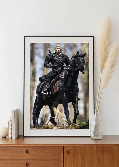 Geralt i Płotka, Wiedźmin - plakat - Galeria Plakatu