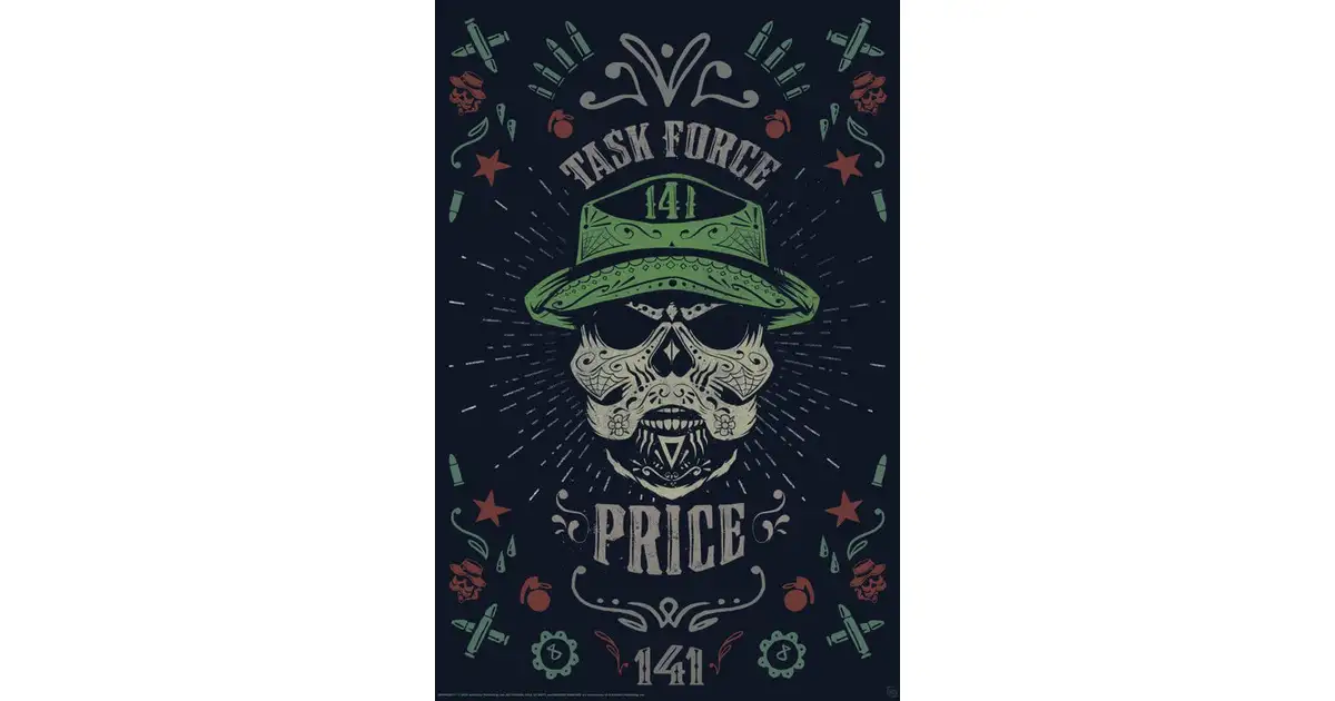 Call of Duty Captain Price Task Force 141 - plakat - Galeria Plakatu