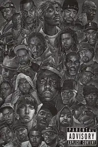 Plakaty rap, hip hop i z raperami - Galeria Plakatu Sklep