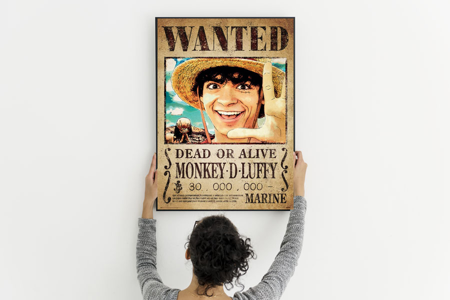 One Piece Wanted Monkey D. Luffy - plakat - Galeria Plakatu