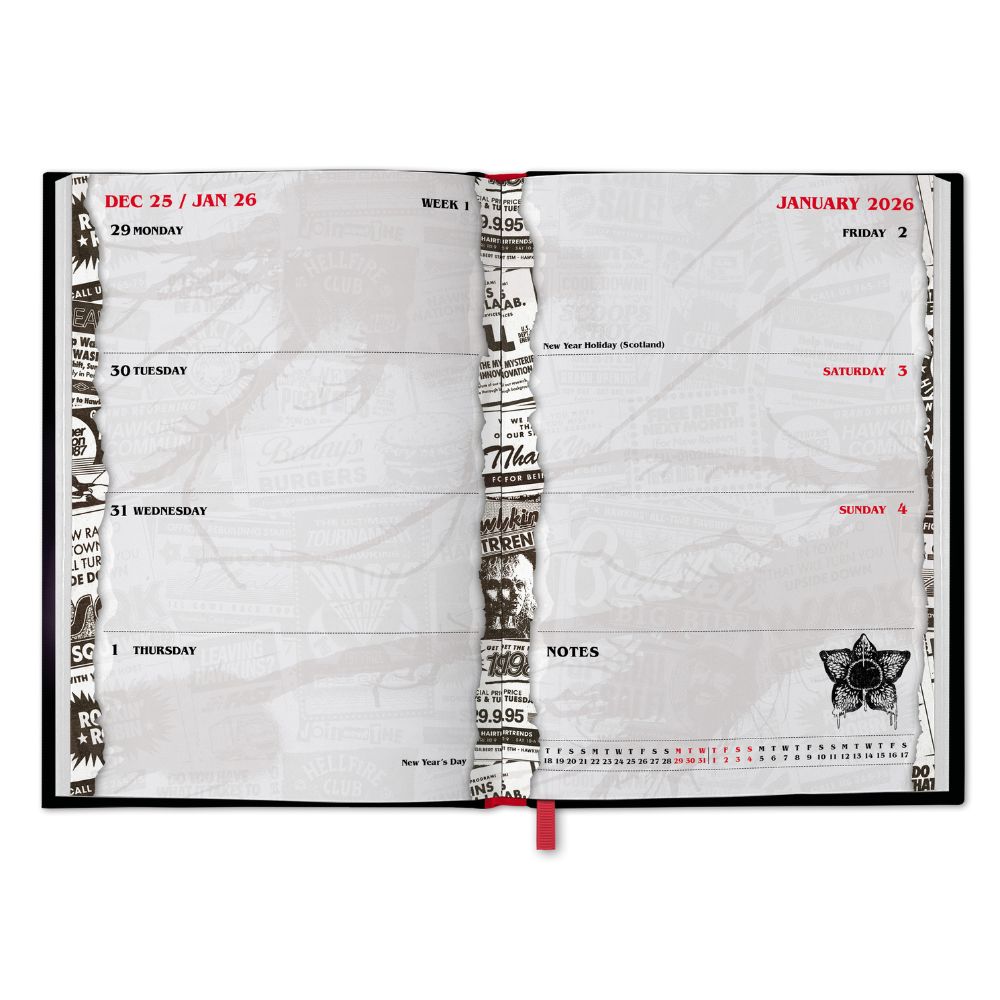 Stranger Things - Kalendarz Książkowy 2026 Terminarz - Galeria Plakatu