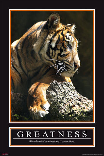 Greatness - What the mind can conceive, it can achieve - plakat motywacyjny