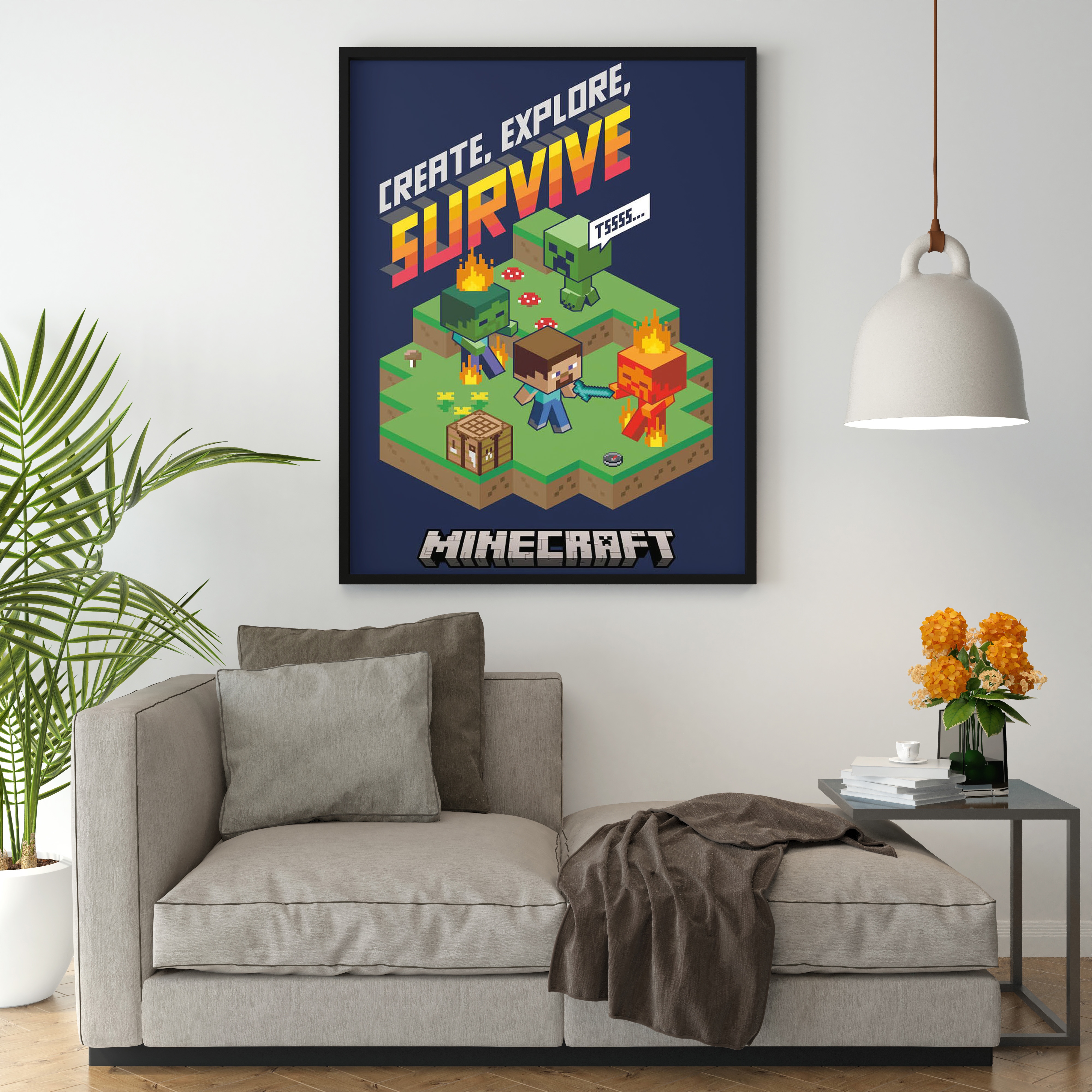 Minecraft Computronic - plakat
