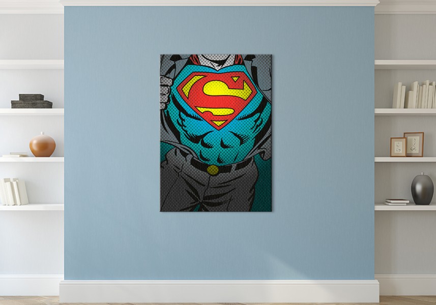 Dc Comics Superman Torso - Obraz na płótnie - Galeria Plakatu