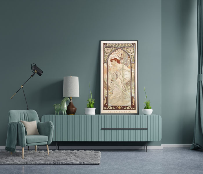 Alfons Mucha - evening - Secesja - plakat - Galeria Plakatu