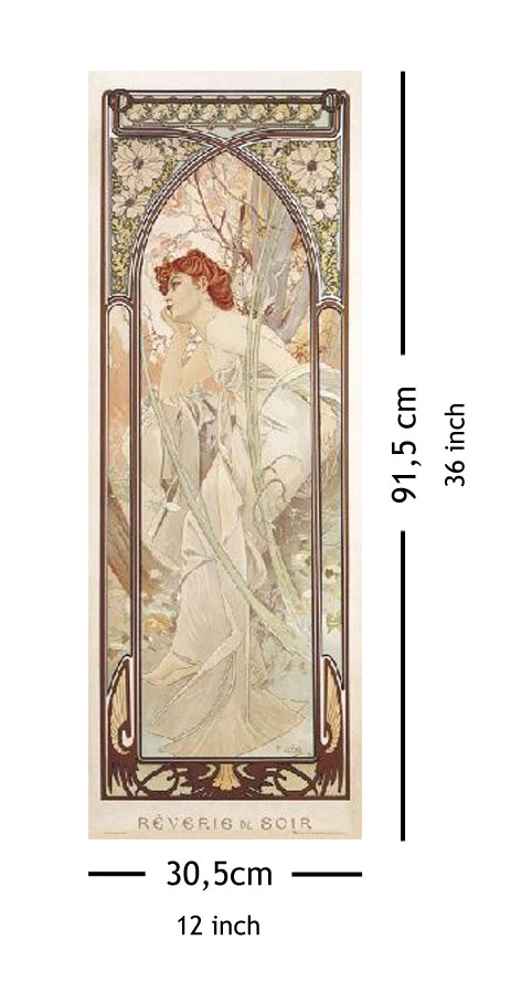 Alfons Mucha - evening - Secesja - plakat - Galeria Plakatu