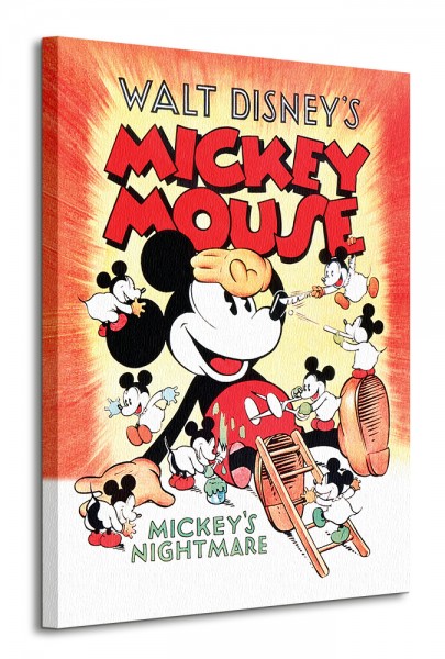 Myszka Miki Mickey Mouse (Mickey's Nightmare) - Obraz na płótnie ...