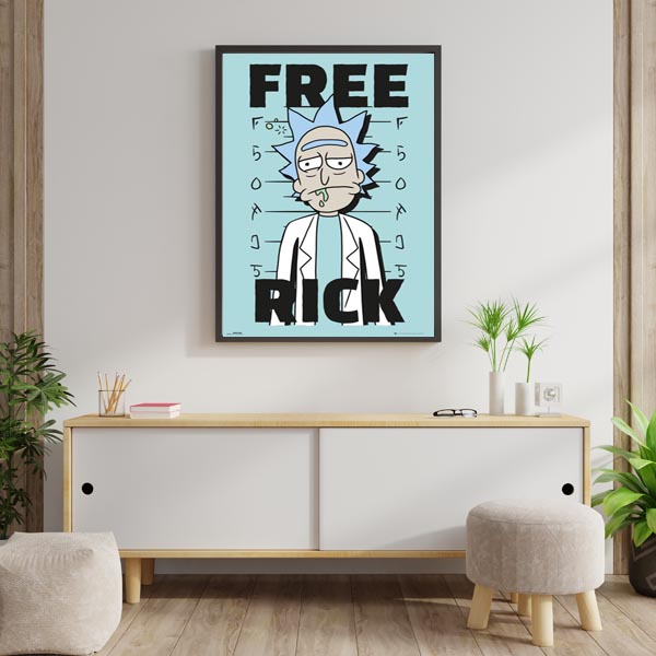 Rick and Morty Free Rick - plakat - Galeria Plakatu