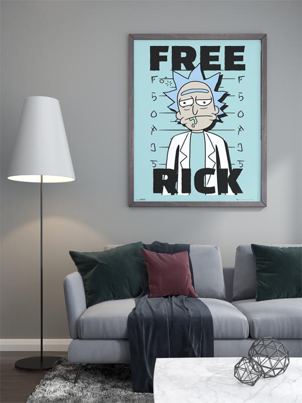 Rick and Morty Free Rick - plakat - Galeria Plakatu