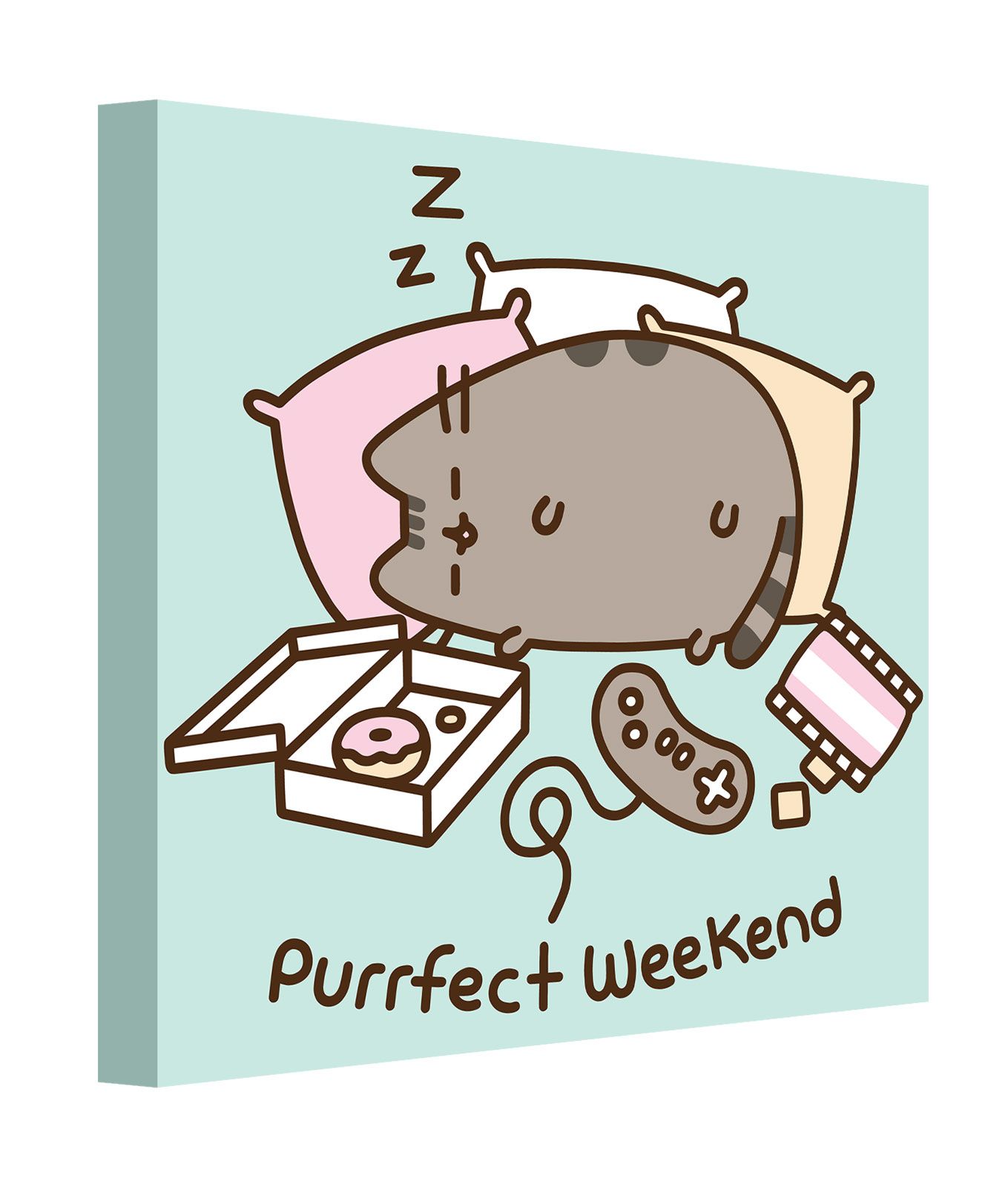 Pusheen (Purrfect Weekend) - obraz na płótnie - Galeria Plakatu
