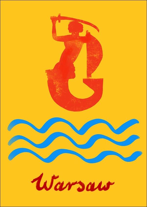Warszawska Syrenka - plakat - Galeria Plakatu