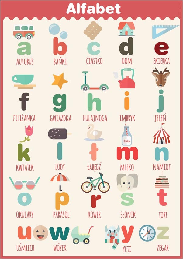 Alfabet - plakat - Galeria Plakatu