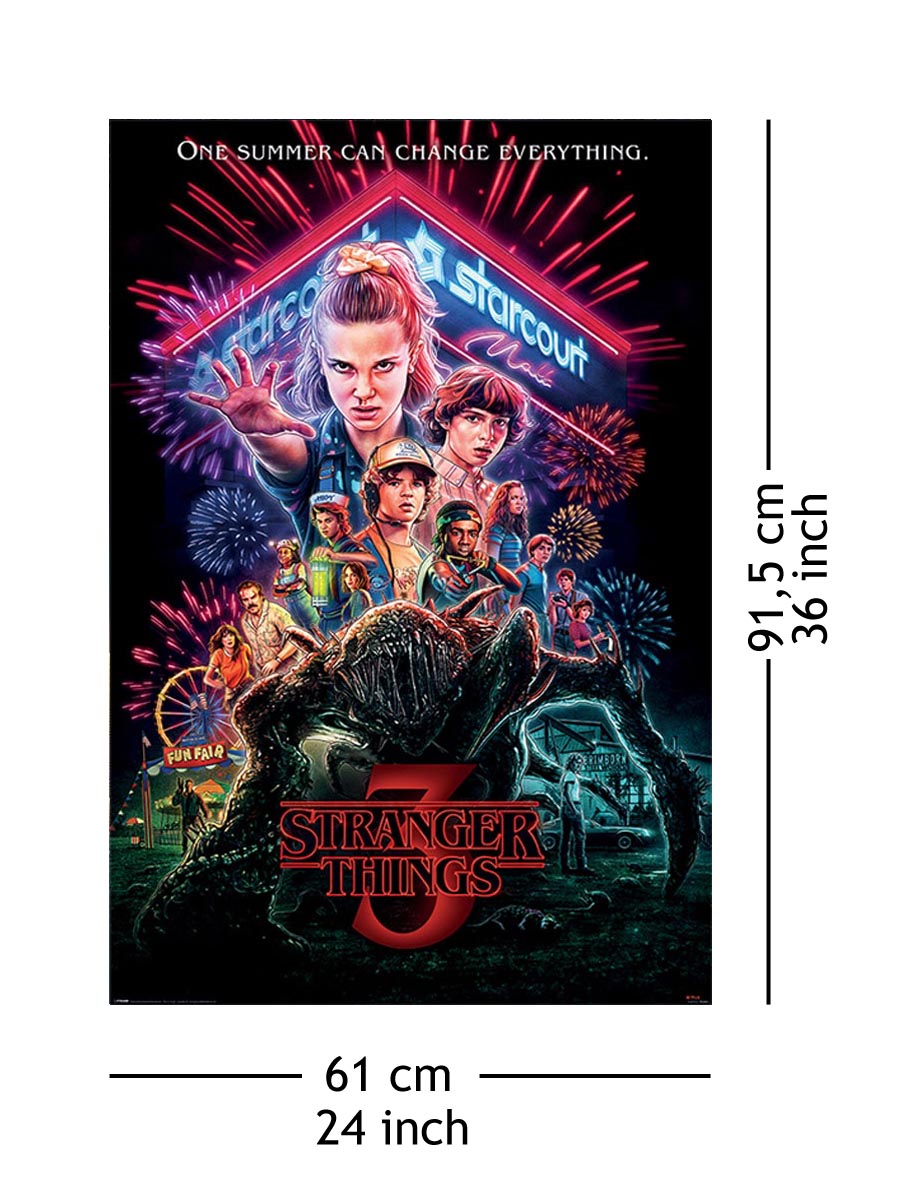 Stranger Things Lato 1985 - plakat - Galeria Plakatu