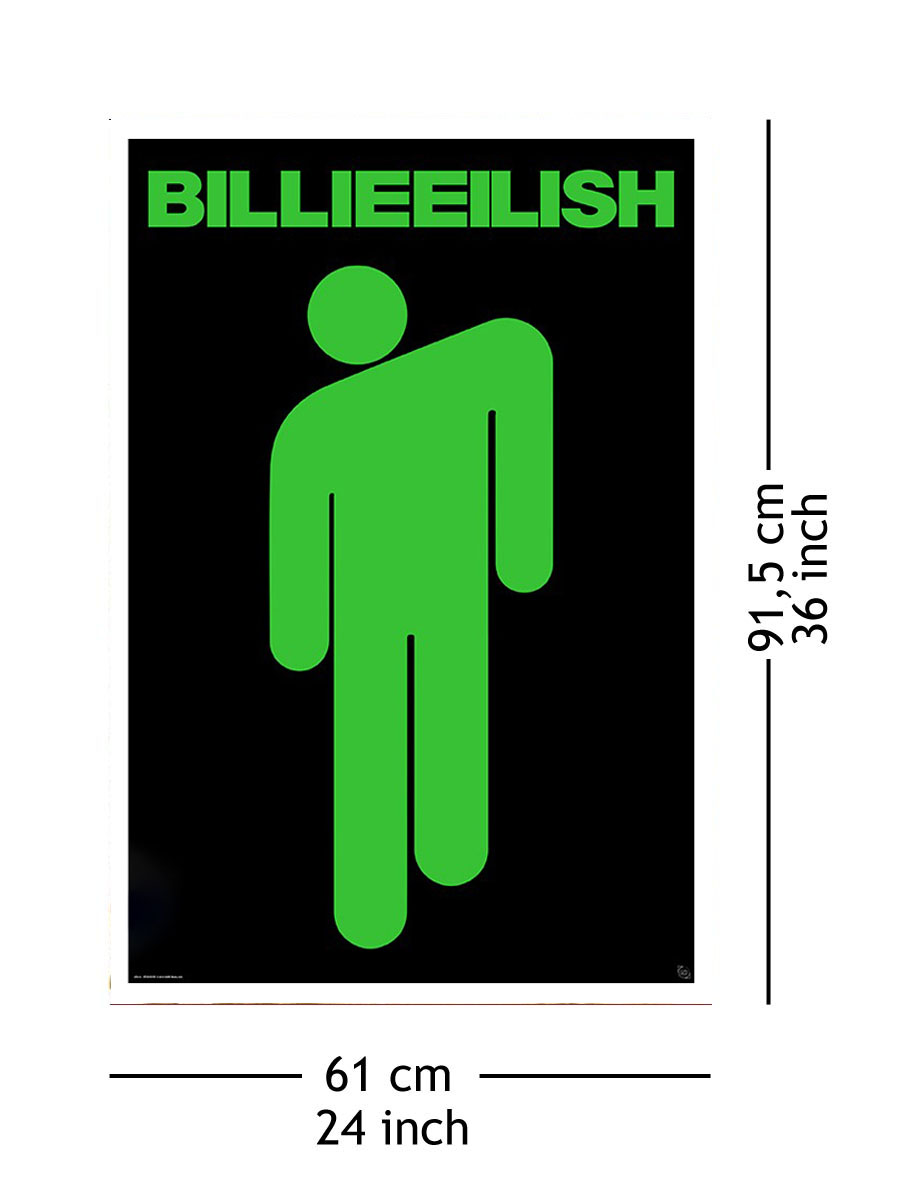 Billie Eilish Stickman - plakat - Galeria Plakatu