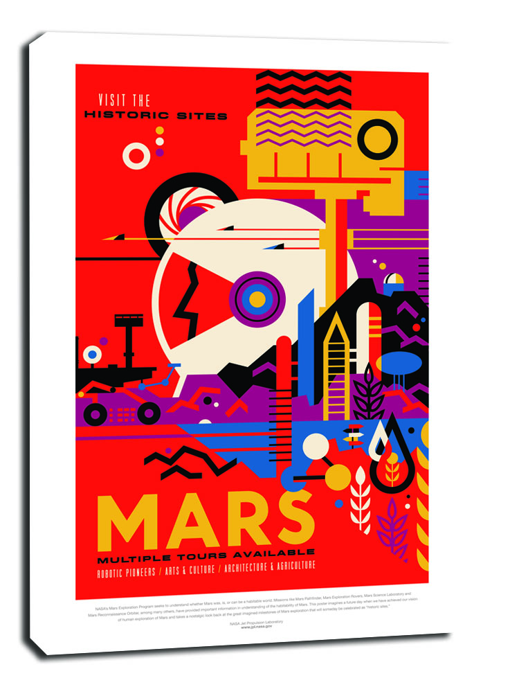 Mars - obraz na płótnie - Galeria Plakatu