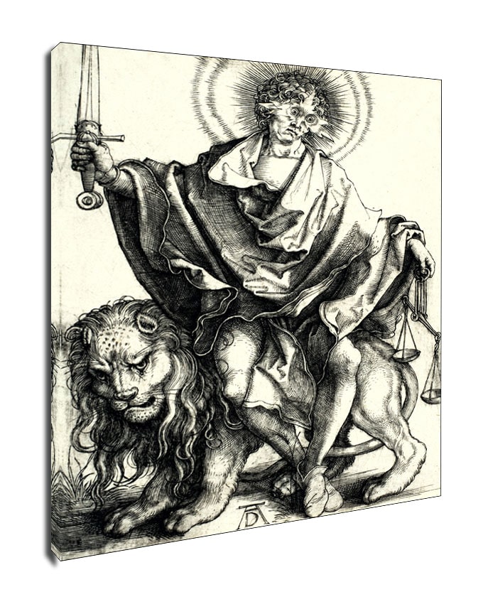 Justice, Albrecht Durer - obraz na płótnie - Galeria Plakatu