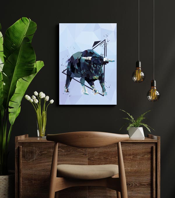 Byk - obraz na płótnie - Galeria Plakatu